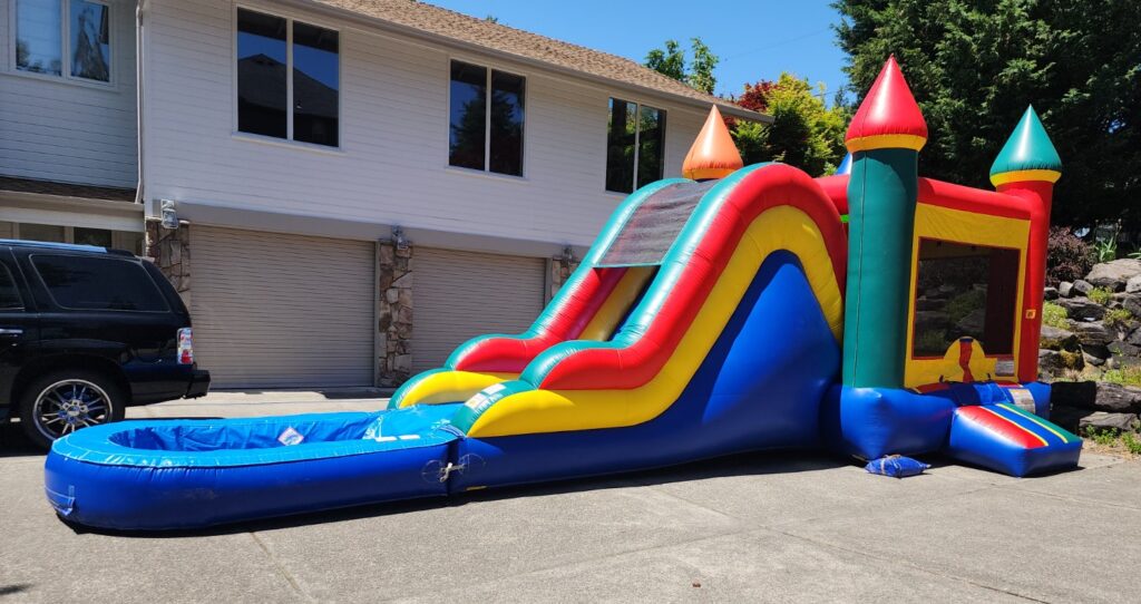 Bouncers with slide and pool – Bounce House Rental | Tent Rental ...
